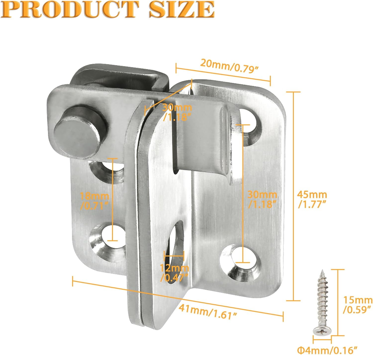 XINDUO-Flip Latch Gate Latch,Shed Door Latch Barn Door Lock Shed Lock ...