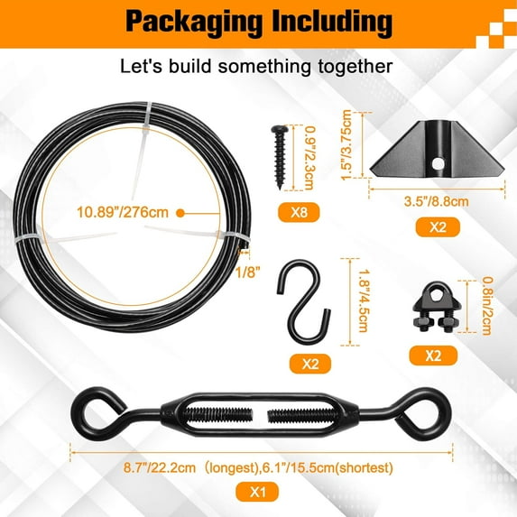 XINDUO-Hardware Anti Sag Gate Kit, Waterproof Coating Zinc Steel Anti ...