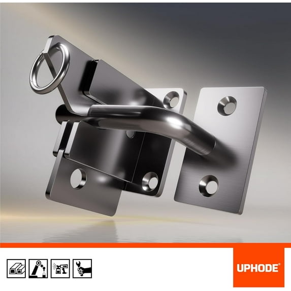 XINDUO-Heavy Duty Self Locking Fence Gate Lock Latch Stainless Steel ...