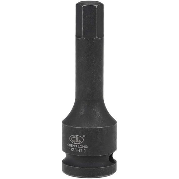 XINDUO-Impact Hex Bit Socket, 1/2" Drive x H11 (11mm) Allen Key Socket ...