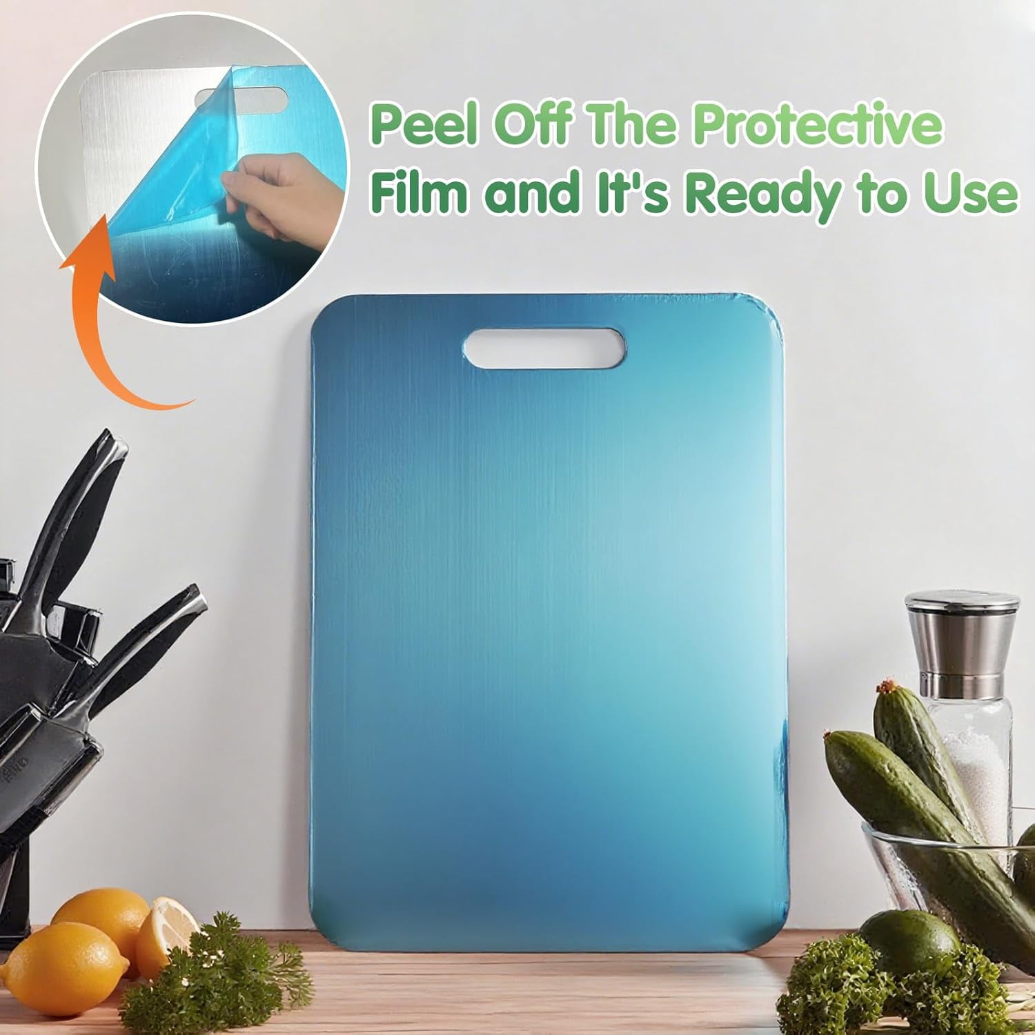 XINDUO-Katuchef Titanium Cutting Board, 2026 New 100% Pure Titanium ...