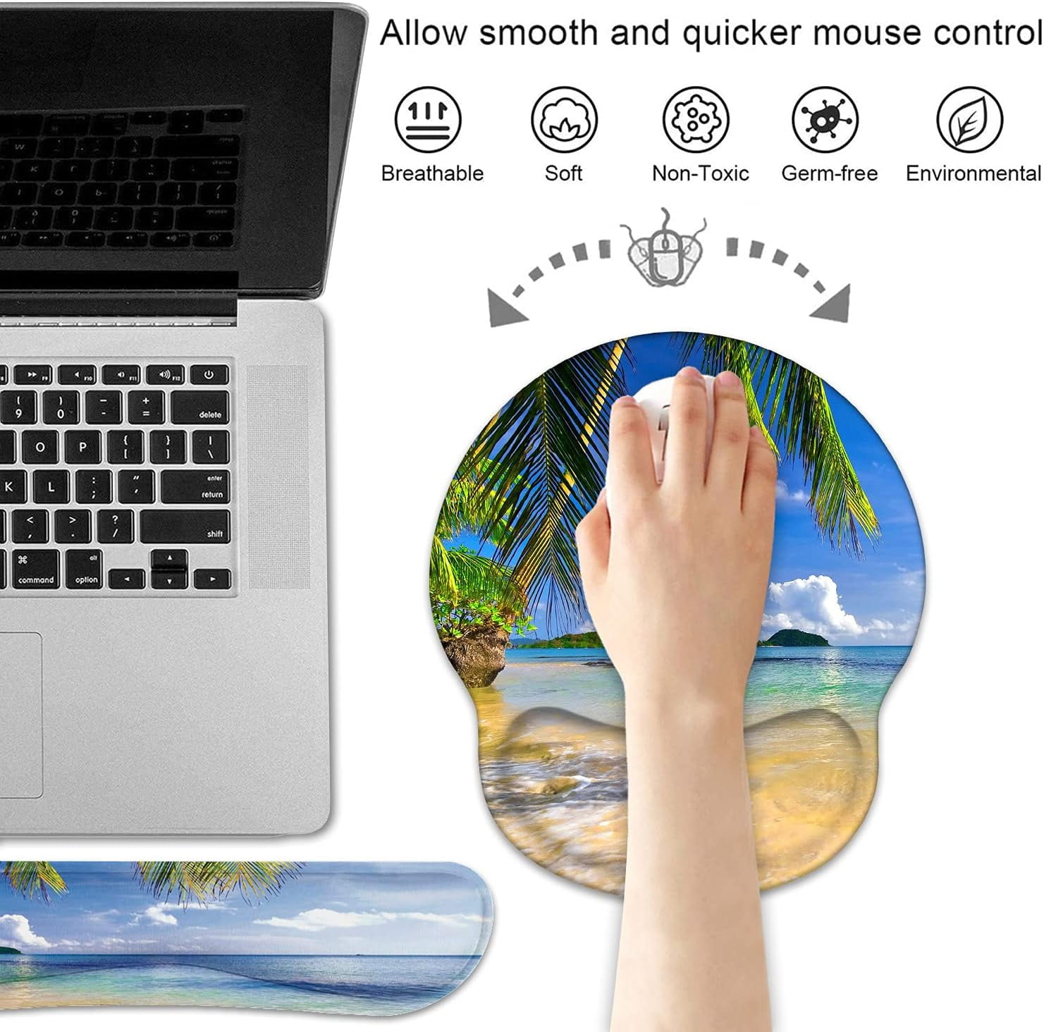 XINDUO-Keyboard Wrist Rest and Mouse Pad Wrist Support Set with ...