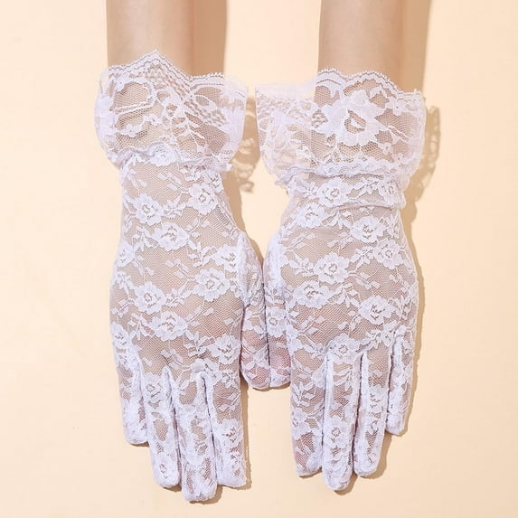 XINDUO-Lace Gloves Women Tea Party Elegant Short Vintage Summer Glove ...