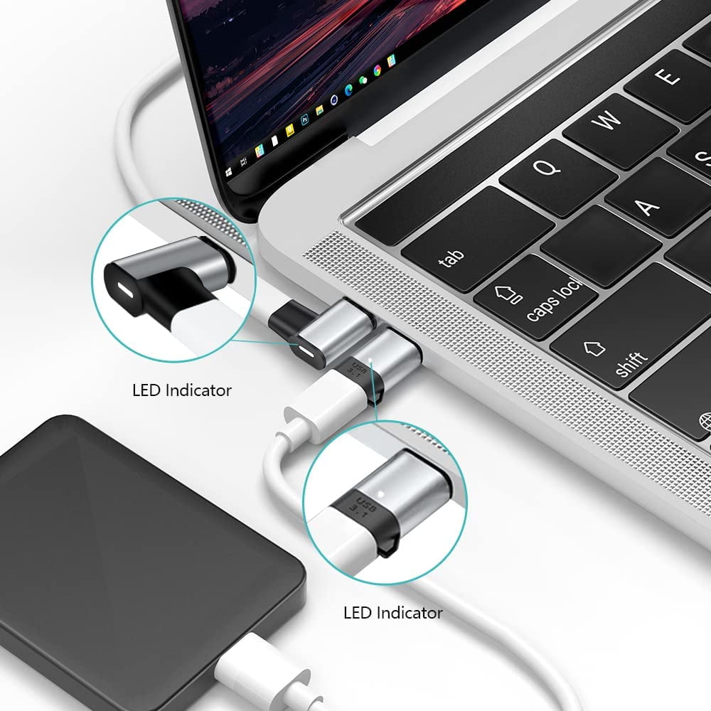 XINDUO-Magnetic USB C Straight Connector and Magnetic USB C Adapter ...