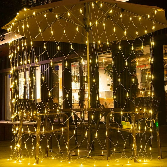 XINDUO-Net Lights, 300LED Christmas Outdoor Mesh Light, 14.8x4.9 ft ...