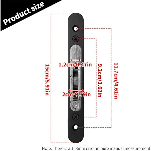 XINDUO-Patio Sliding Door Handle Set with Mortise Lock and Key Cylinder ...