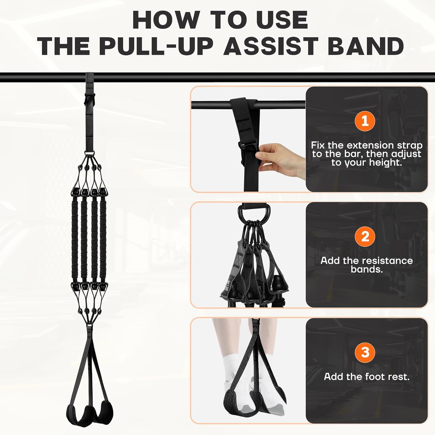 XINDUO-Pull Up Assistance Bands - Adjustable Heavy Duty Pull Up Assist ...