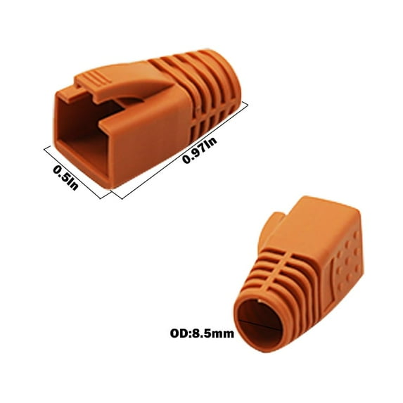 XINDUO-RJ-45 Strain Relief Boots RJ45 Boots Plastic Network Wire,100 ...