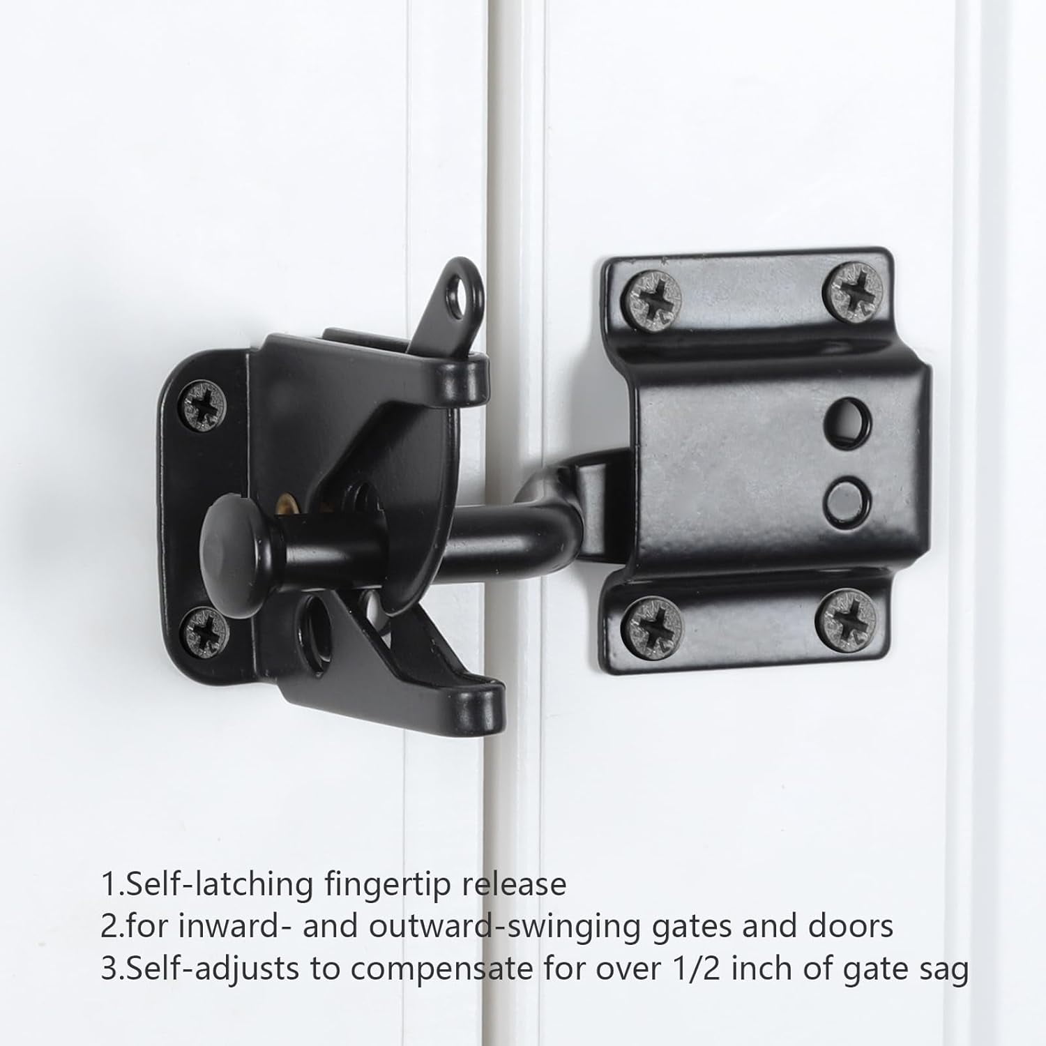XINDUO-Self Locking Gate Latch Automatic Gravity Lever Door Lock for ...