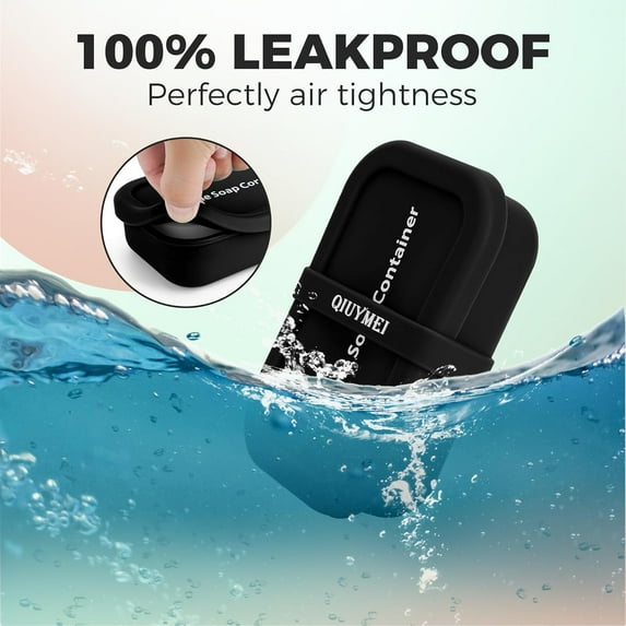 XINDUO-Silicone Soap Holder Enhanced Leak-Proof Travel Soap Case with ...