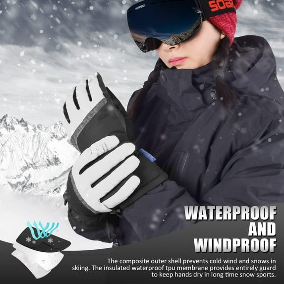 XINDUO-Ski Gloves,Winter Waterproof Snowboard Snow 3M Thinsulate Warm ...