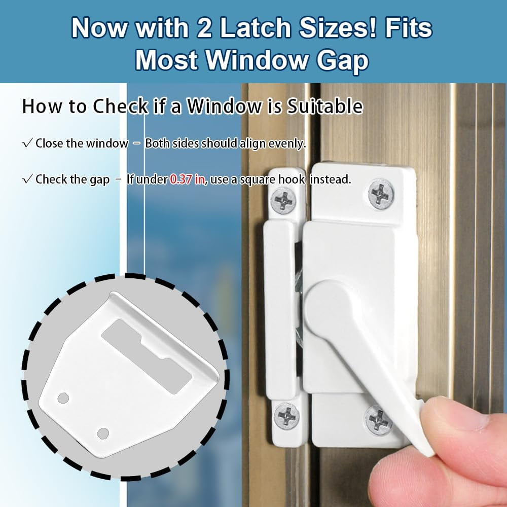 XINDUO-Sliding Window Sash Locks White 2 Pack Cam Sash Locks for Double ...
