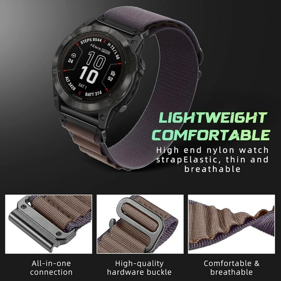 XINDUO-Sport Nylon Band for Garmin Fenix 8 Pro 47mm 51mm/Tactix 8/Quatix8/Enduro 3/Fenix E/Epix ...