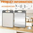 XINDUO-Stainless Steel Cutting Boards for Kitchen, 304 Stainless Steel ...