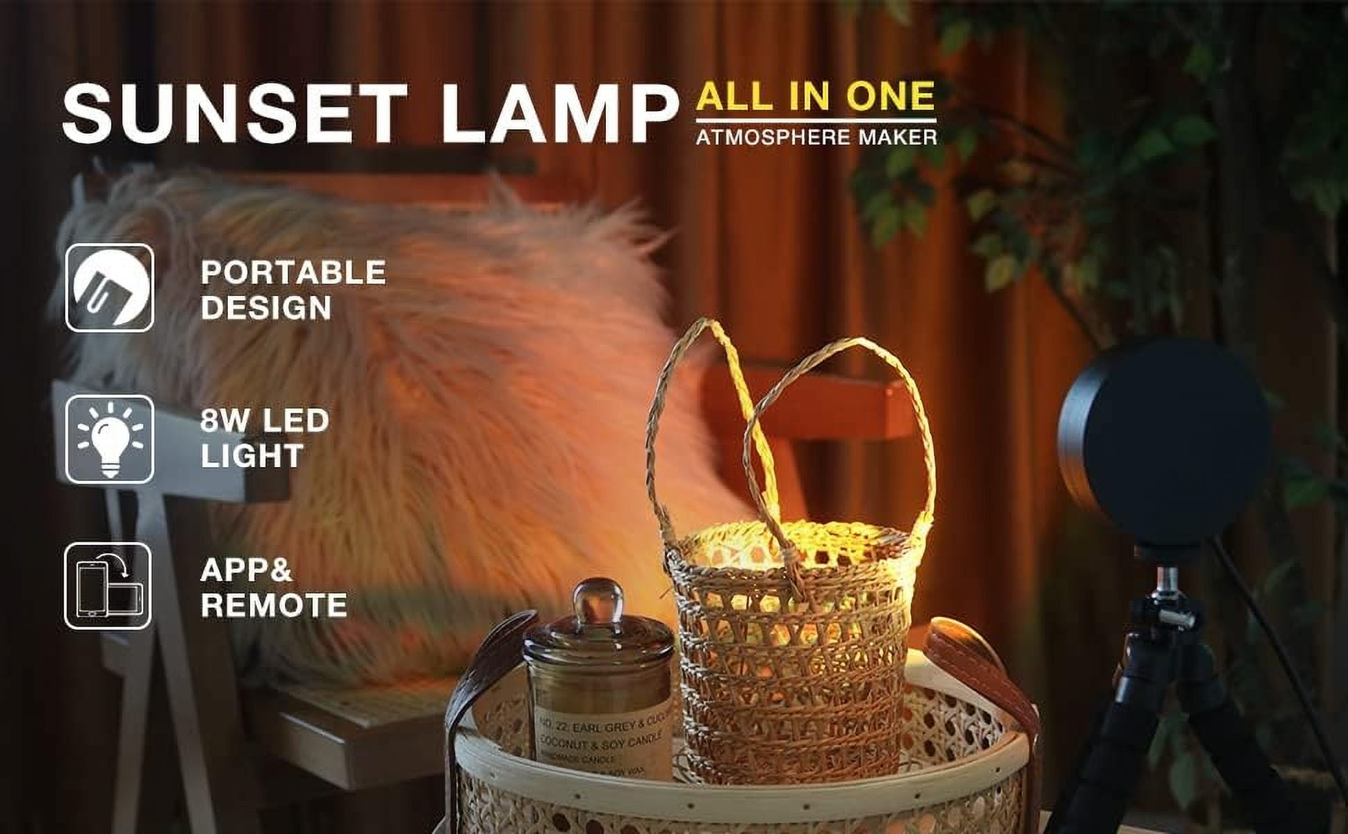 XINDUO-Sunset Lamp Projector Led Lights for Bedroom Night Light RGB ...