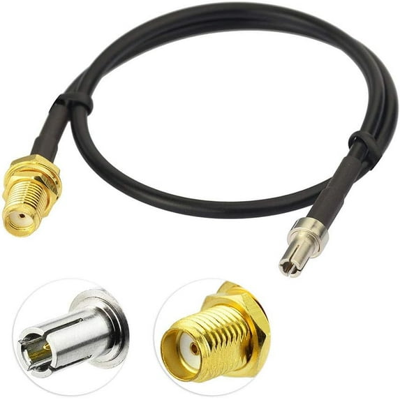 XINDUO-TS9 Male to SMA Female Bulkhead External Antenna Adapter Cable ...