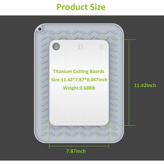 XINDUO-Titanium Cutting Board, 100% Pure Titanium Cutting Boards for ...