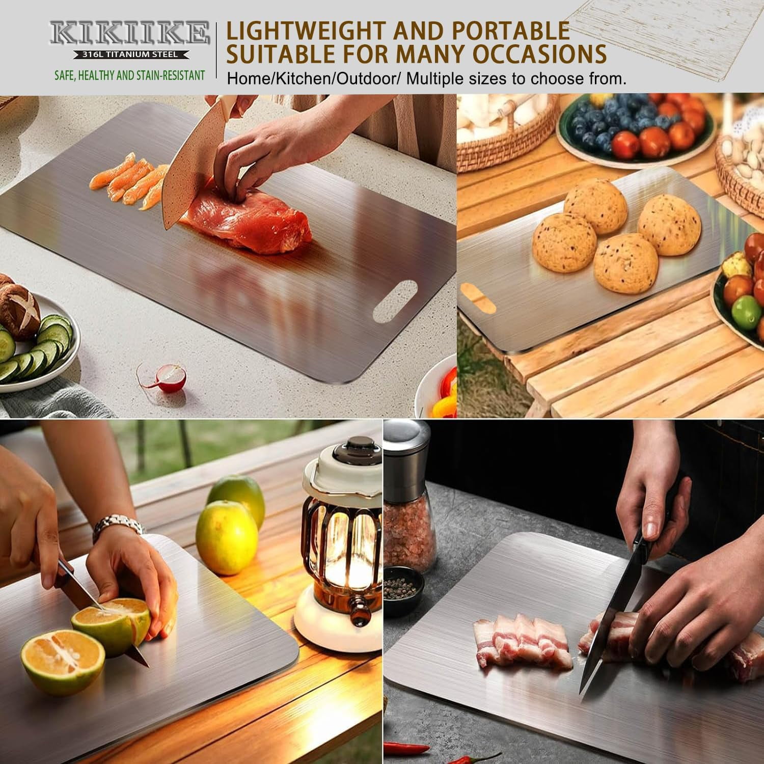 XINDUO-Titanium Cutting Board 2025 New Upgrade 100% Pure Titanium ...