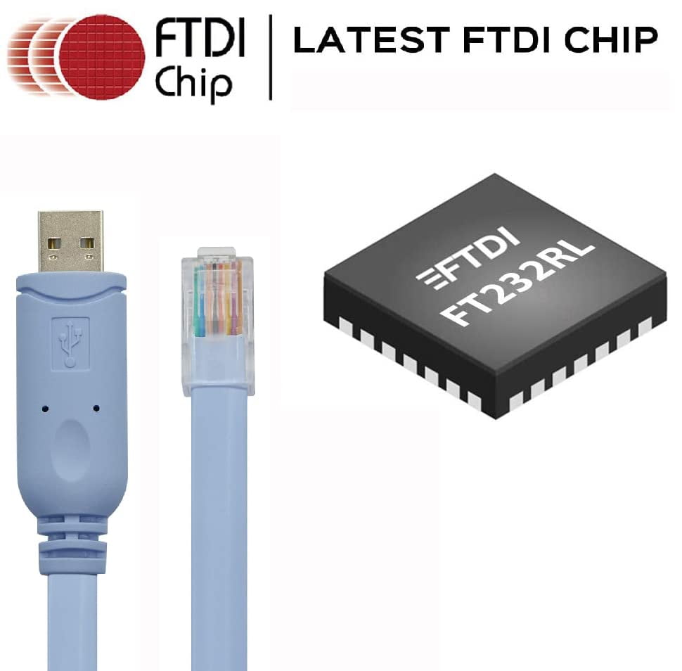 XINDUO-USB Console Cable RJ45 for Cisco Switch Console with FT232RL ...