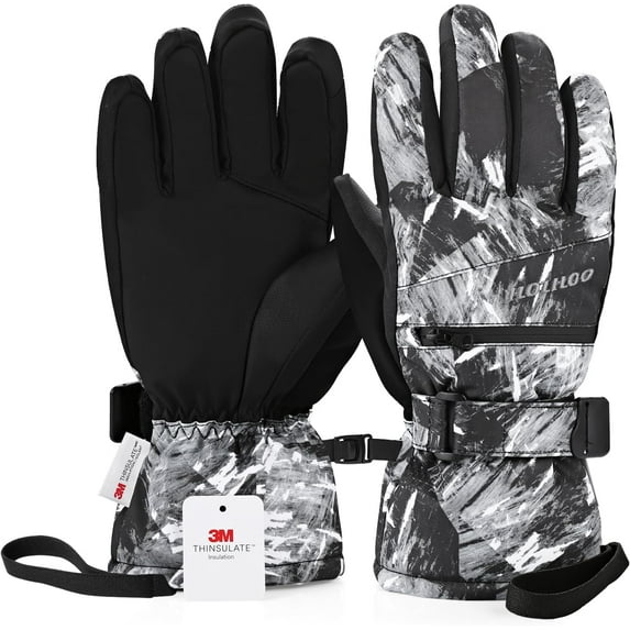 XINDUO-Waterproof Warm 3M Thinsulate Snow Gloves - Touchscreen, Cold ...