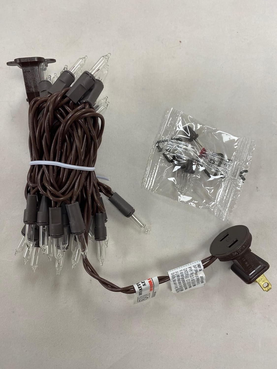 XINDUO-White Mini Lights Brown Wire - 35 Count Warm White - Mini Craft ...