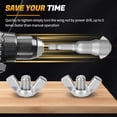 XINDUO-Wing Nut Drill Bit Set, 1/4 Inch Hurricane Wingnut Driver Power ...