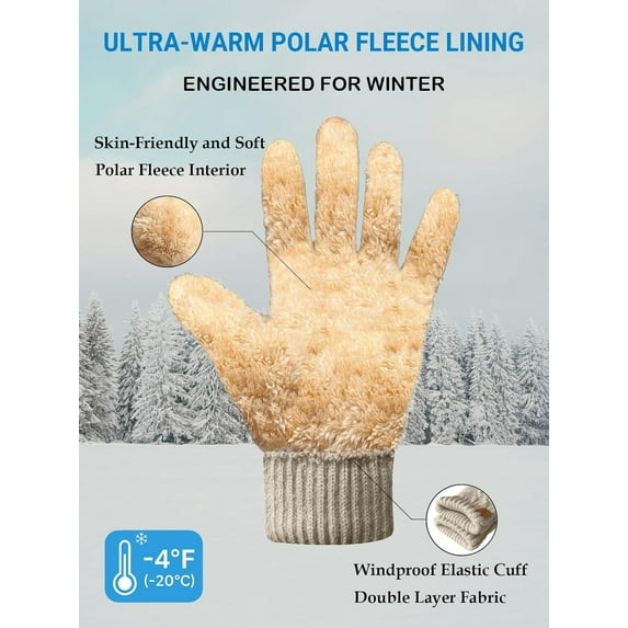 XINDUO-Winter Thermal Gloves for Men Women - Upgraded Touch Screen Warm ...