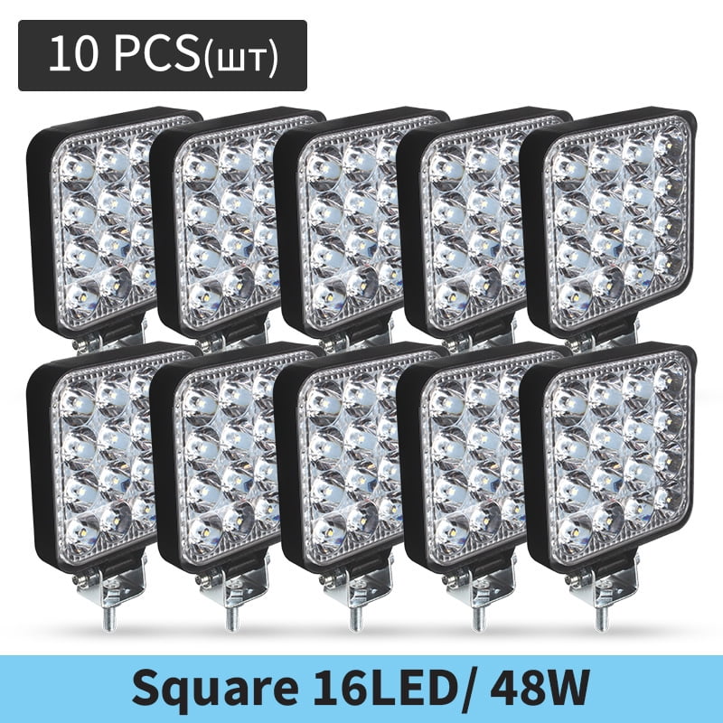 XINFOK 24 Volt Car Bulbs 12V LED Lamp 3030 SMD 42 Watts 48W 6500K ...