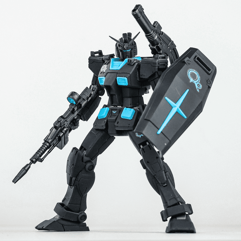 XINGDONG Model XD HG RX-78-2 Neon Blue Action Figure 1/144 Scale Robot ...