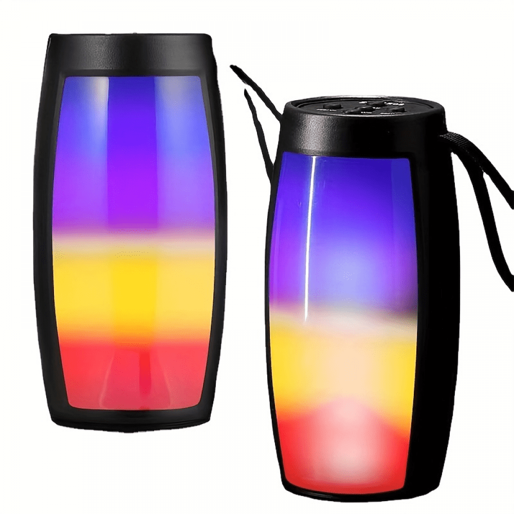 XINGJIU RGB Light Wireless Bluetooth 5.1 Speaker, Subwoofer,TWS Pairing ...