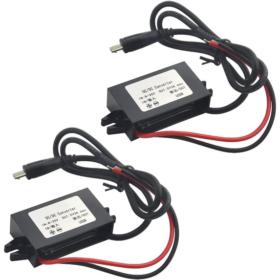 XINGYHENG 2Pcs DC-DC Buck Converter Module 3A 12V 24V to 5V DC Power ...
