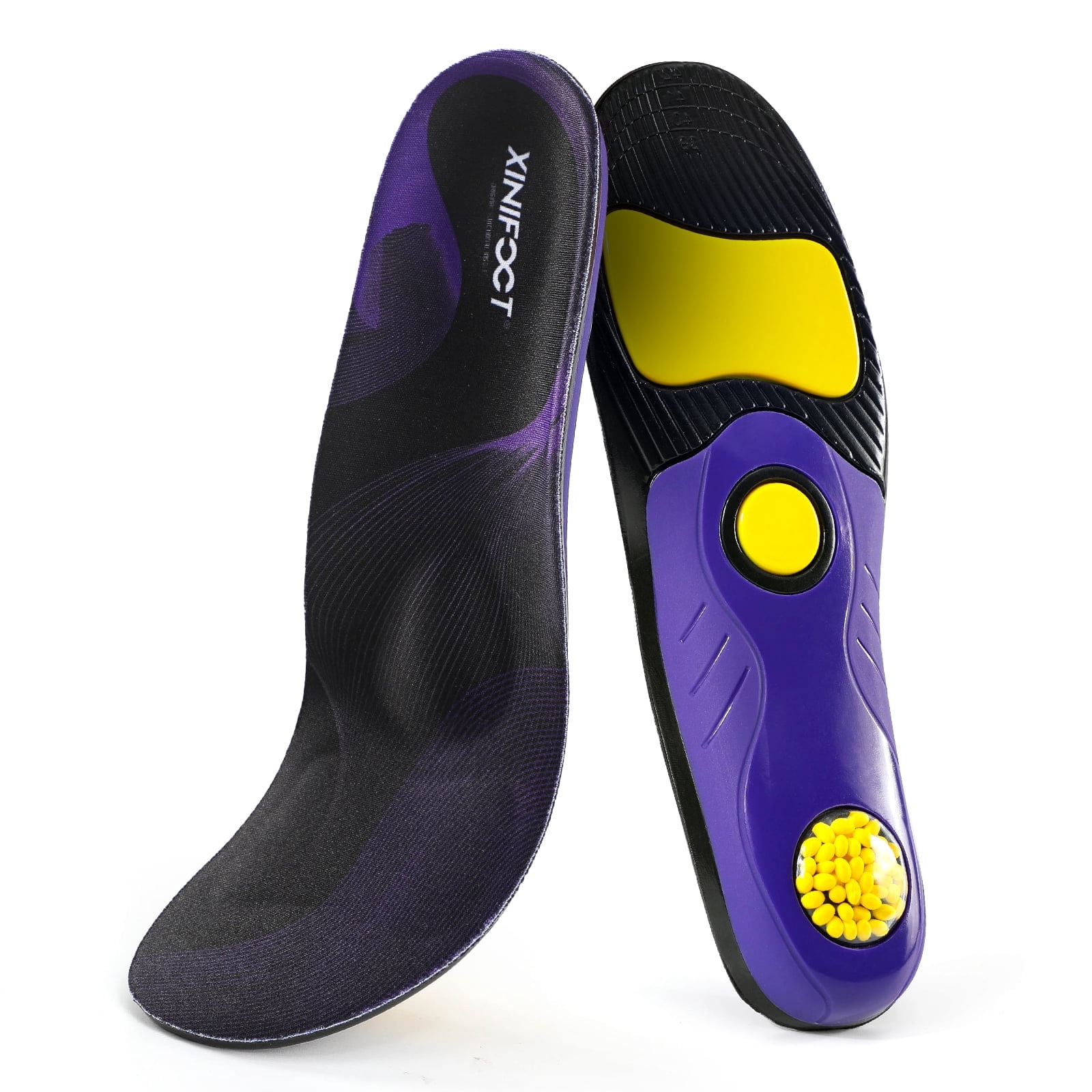XINIFOOT Plantar Fasciitis High Arch Support Insoles for Men Women ...