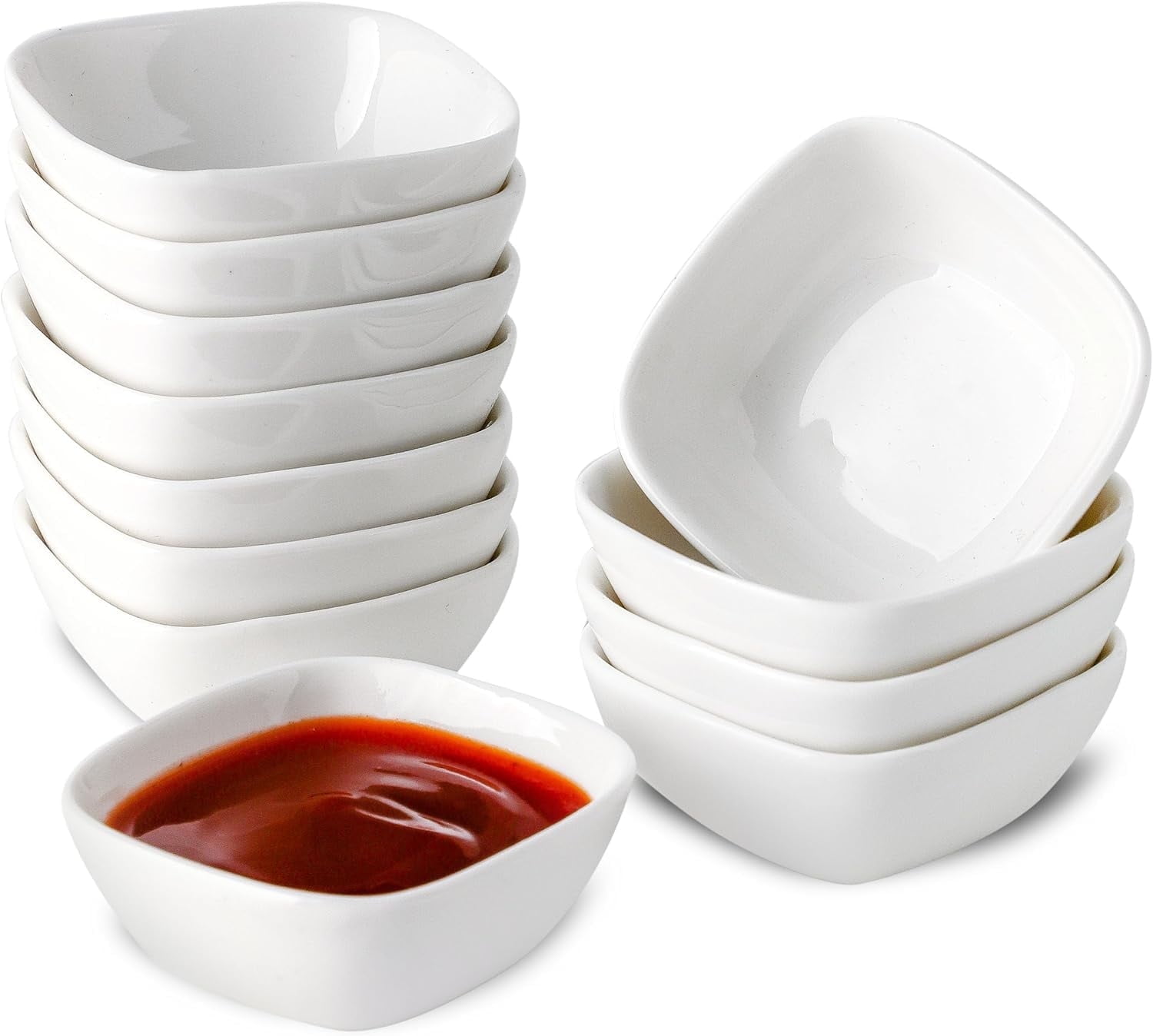 XINLTC-Ceramic Dipping Bowls Set of 12, 4 Inch Soy Sauce Dish & Bowl ...