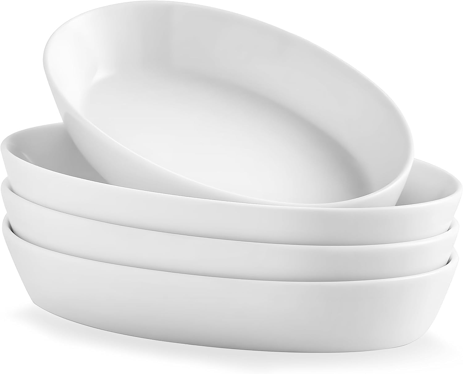 XINLTC Ceramic Au Gratin Baking Dishes, Set of 4, Individual Oven Safe ...