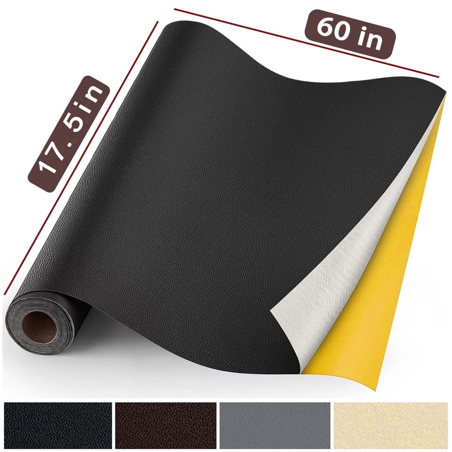 NEW DAY Self-Adhesive Leather Repair Patch, 16.5X60inch, for Furniture ...