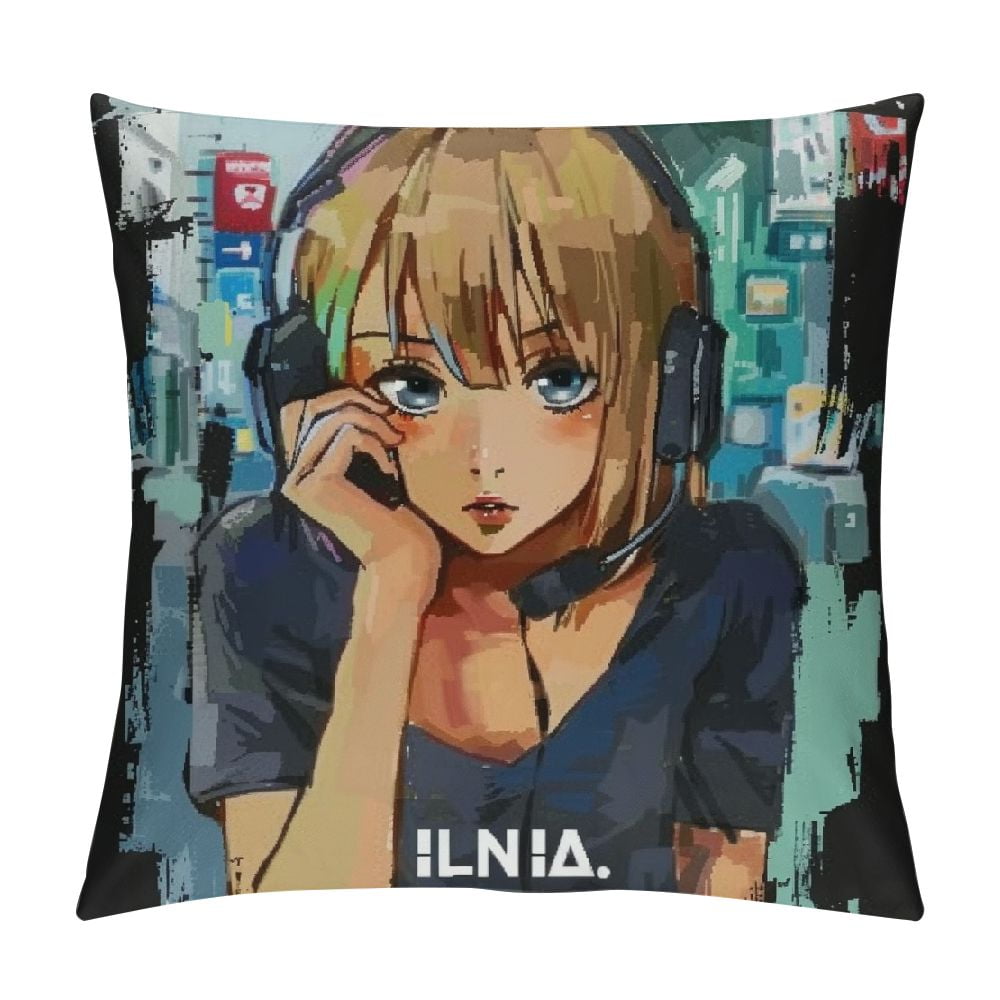 XINLUO Next Episode is Calling Funny Anime Fan Throw Pillow,Multicolor ...