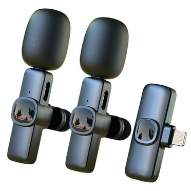 2 pack Professional Wireless Lavalier Lapel Microphone for IOS ...