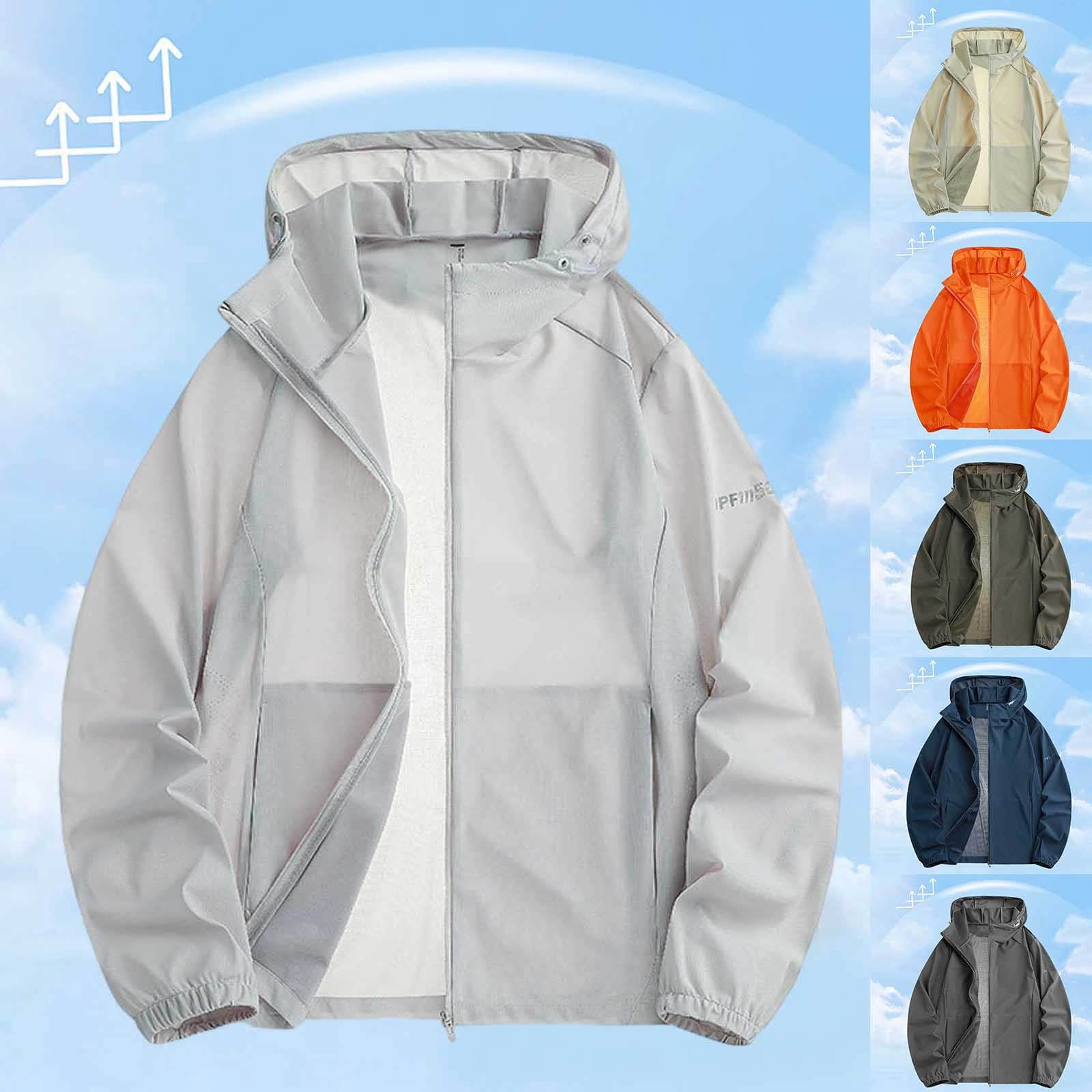 XINPING Men's Mesh UPF 50+ Sun Protection Hooded Jacket, Summer ...