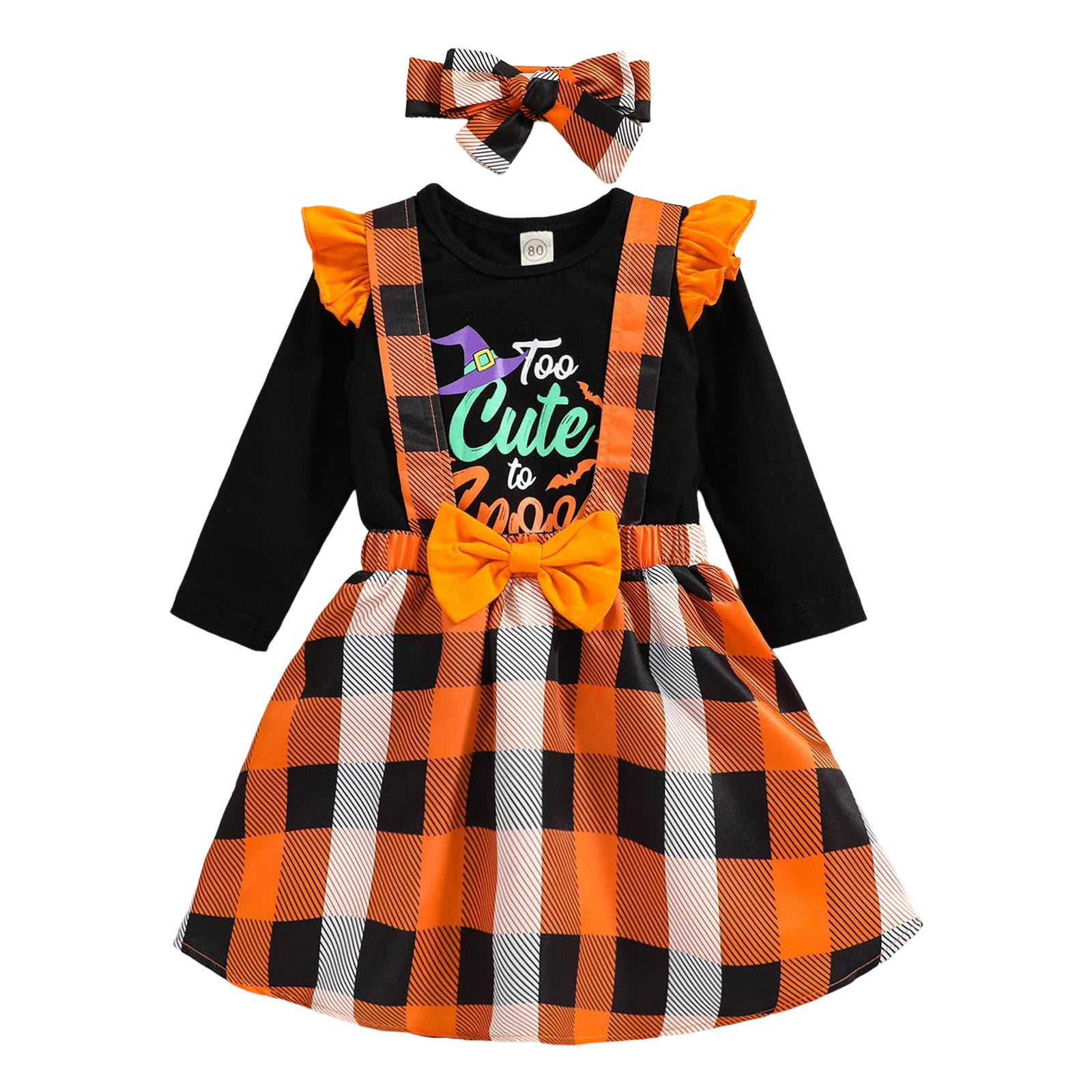adviicd Baby Girl Fall Outfits Baby Girl Outfit Long Sleeve Ribbed ...