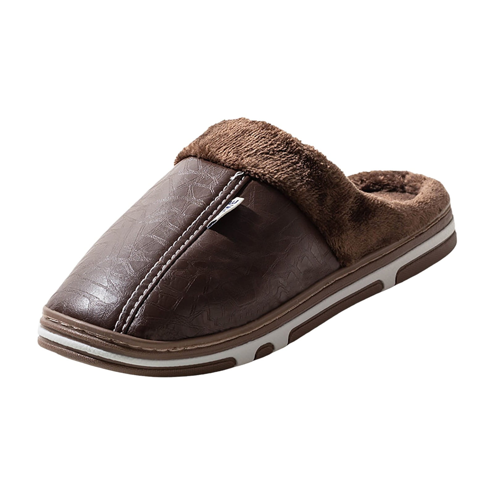 adviicd Mens House Slippers Wide Width Mens Slippers Slip on Arch ...