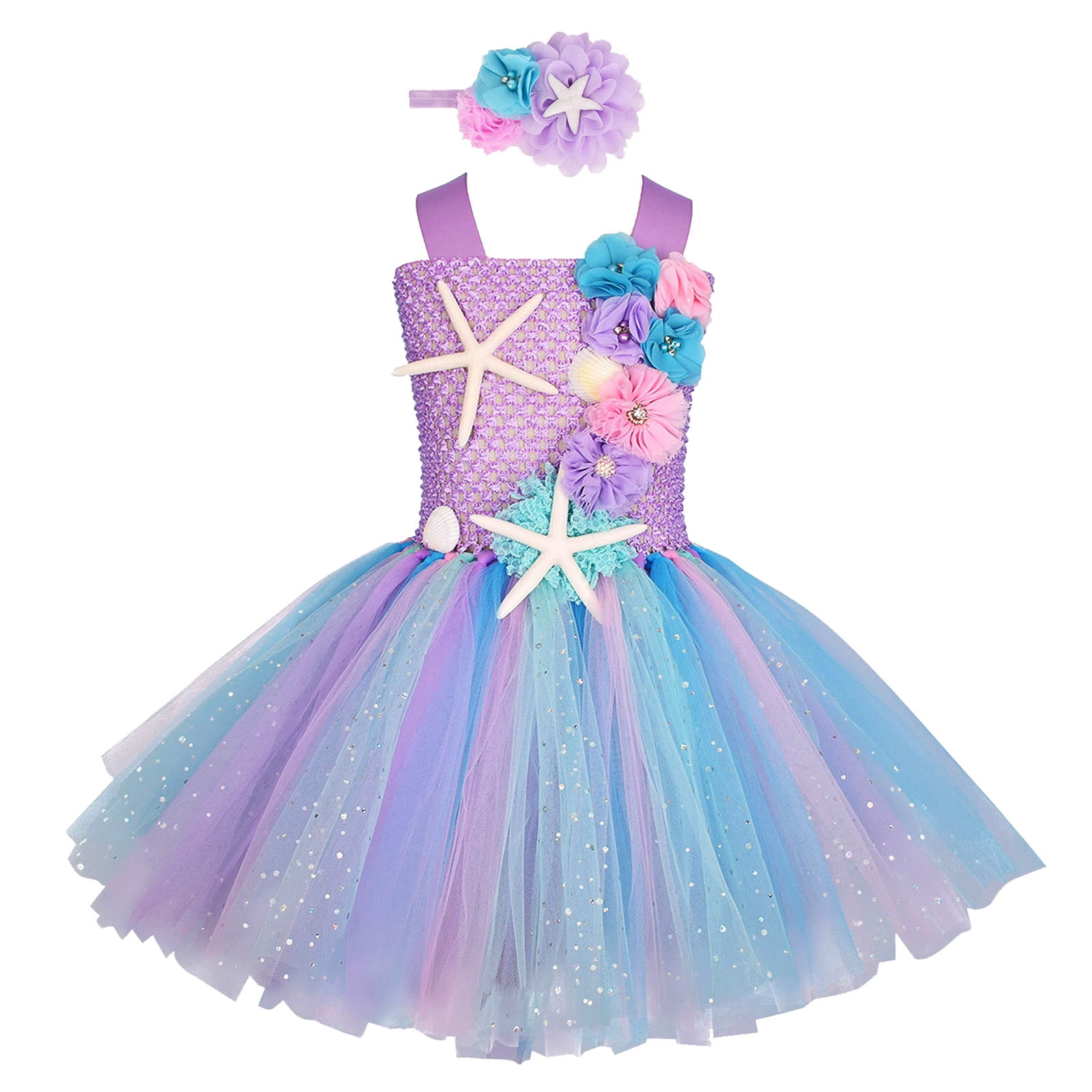 XINSHIDE Toddler Kids Girls Cartoon Role Play Fancy Hairband Mesh Tulle ...