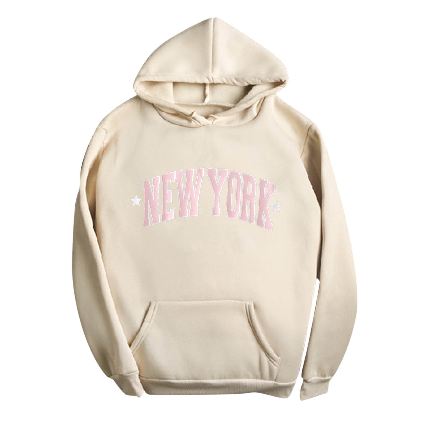 XINSHIDE Women Sweatershirts Casual Printed Long-Sleeved Hooded ...