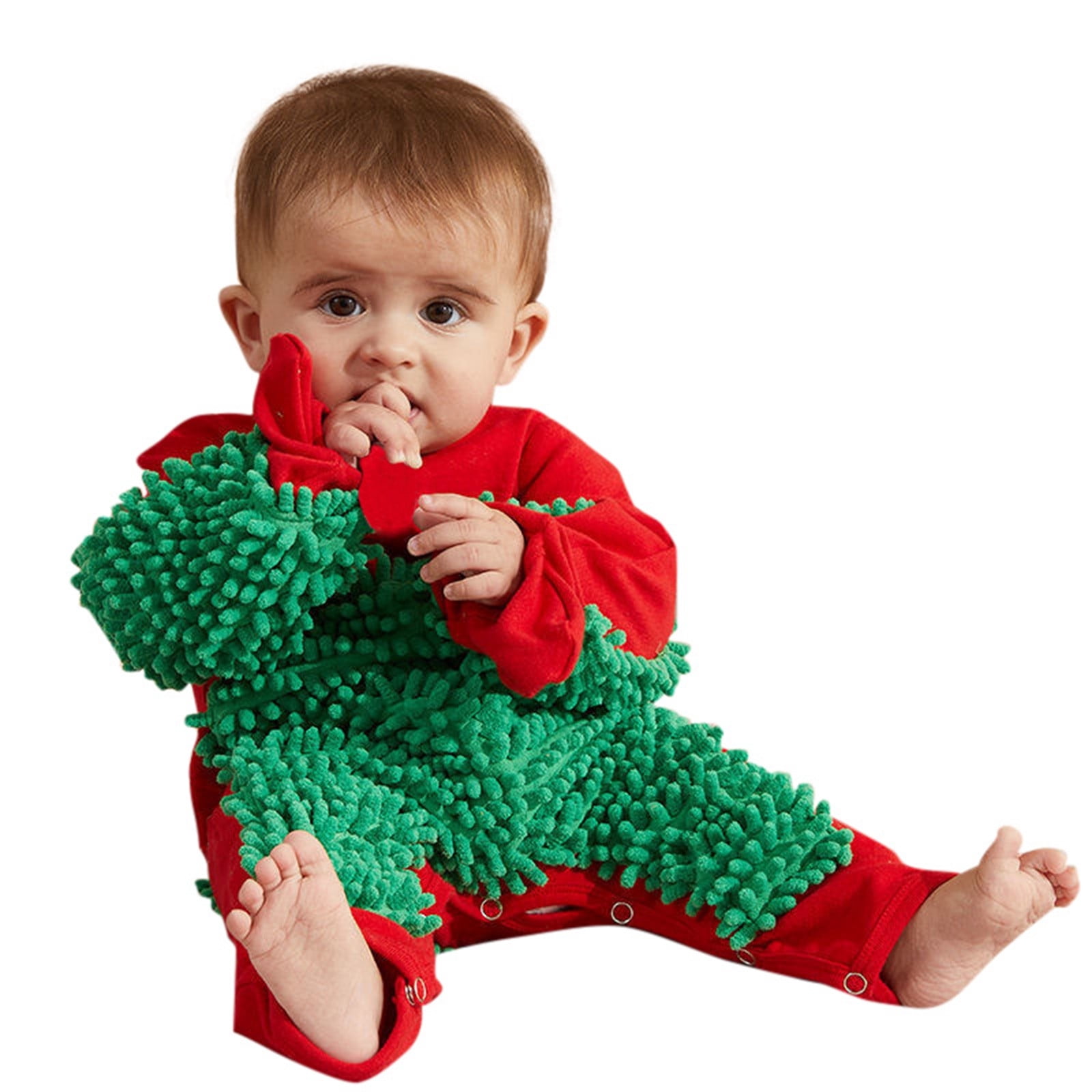 XINXIAOO Baby Mop Onesie - Functional Bodysuit with Mittens for Infants ...