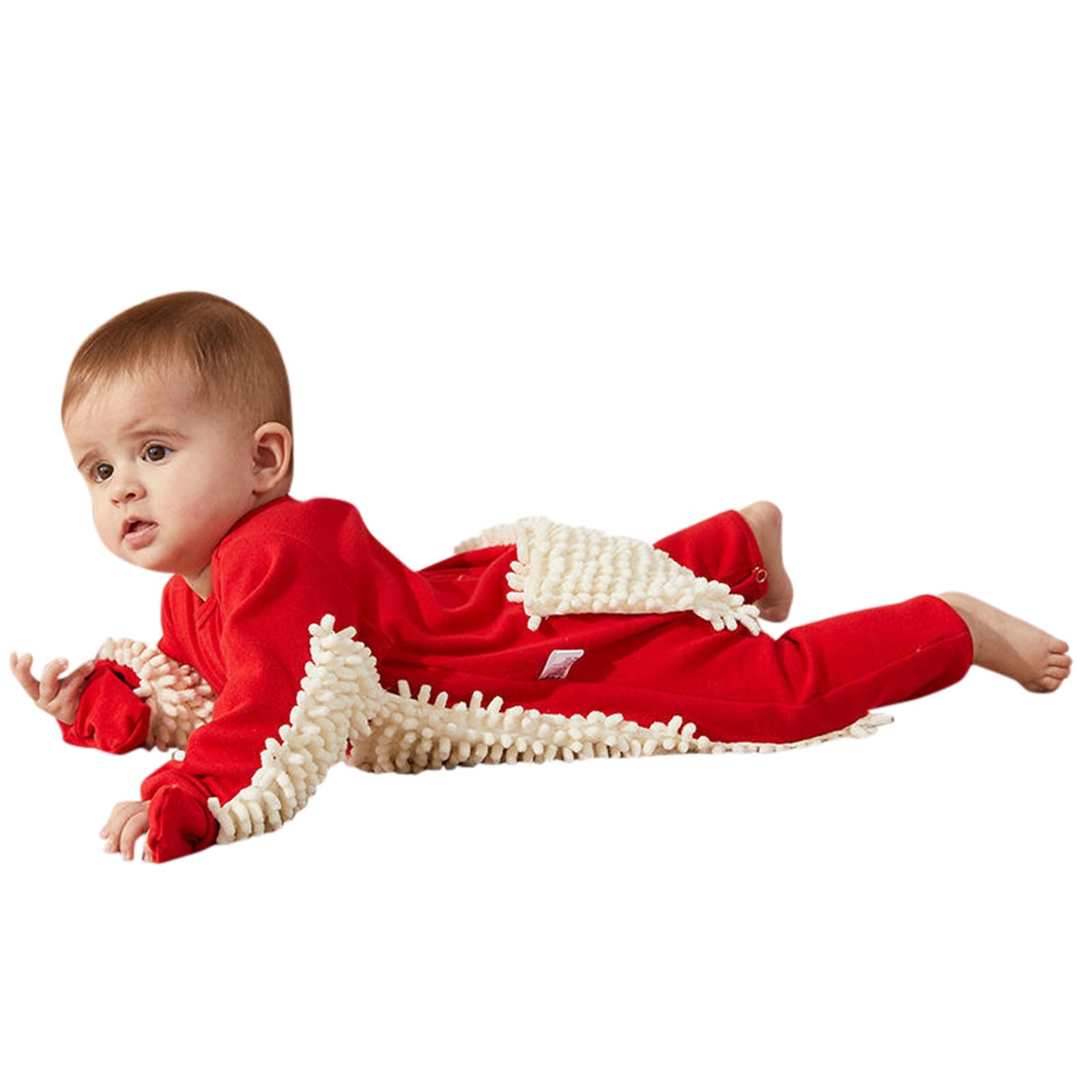 XINXIAOO Baby Mop Onesie - Functional Bodysuit with Mittens for Infants ...