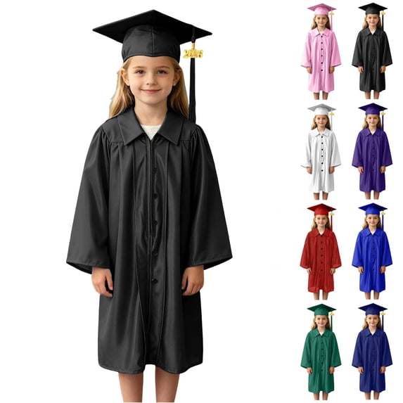 XINXIAOO Children Preschool Graduation Gowns For Kids With Cap With ...