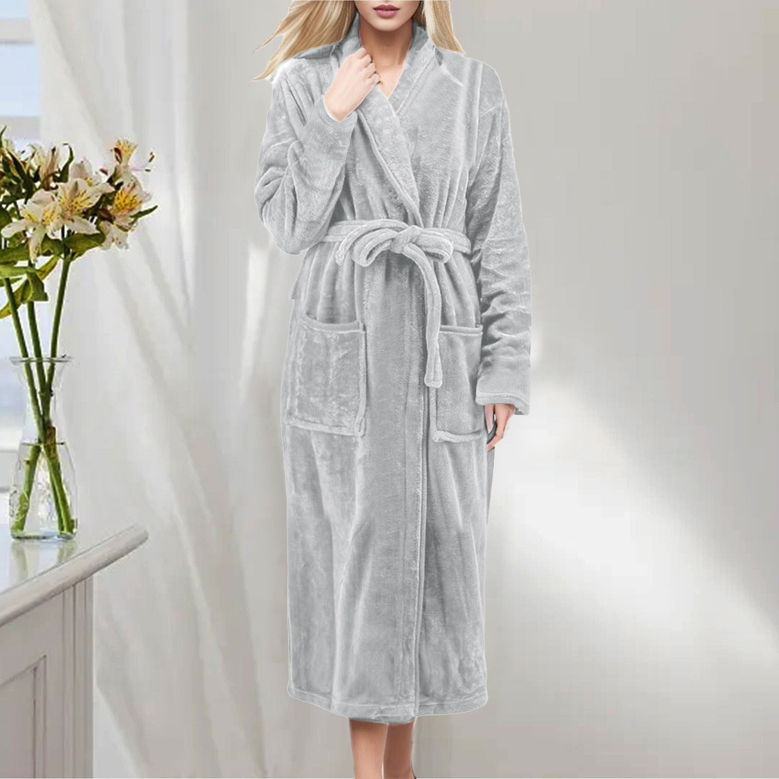 XINXIAOO Robes For Women Long Cloth Robes For Women Plus Size Bathrobe ...