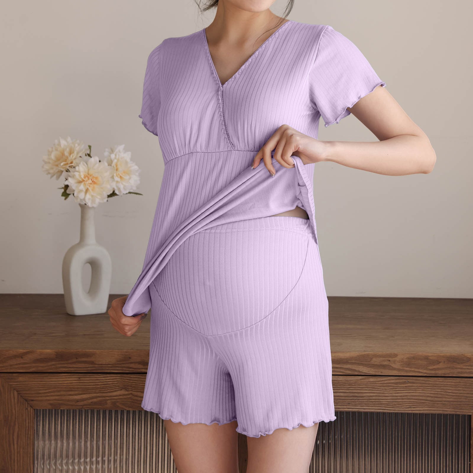 XINXIAOO Women Pajama Sets Soft Comfortable Nursing Sleepwear Maternity ...