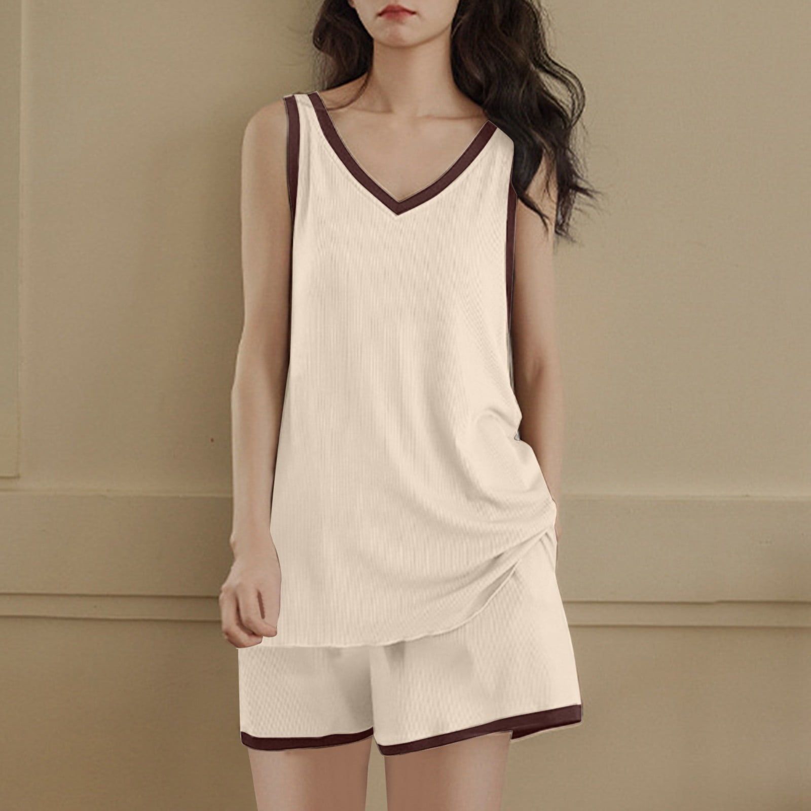 XINXIAOO Women's Summer Ice Silk Ribbed Padded Vest With Plus Size Thin ...