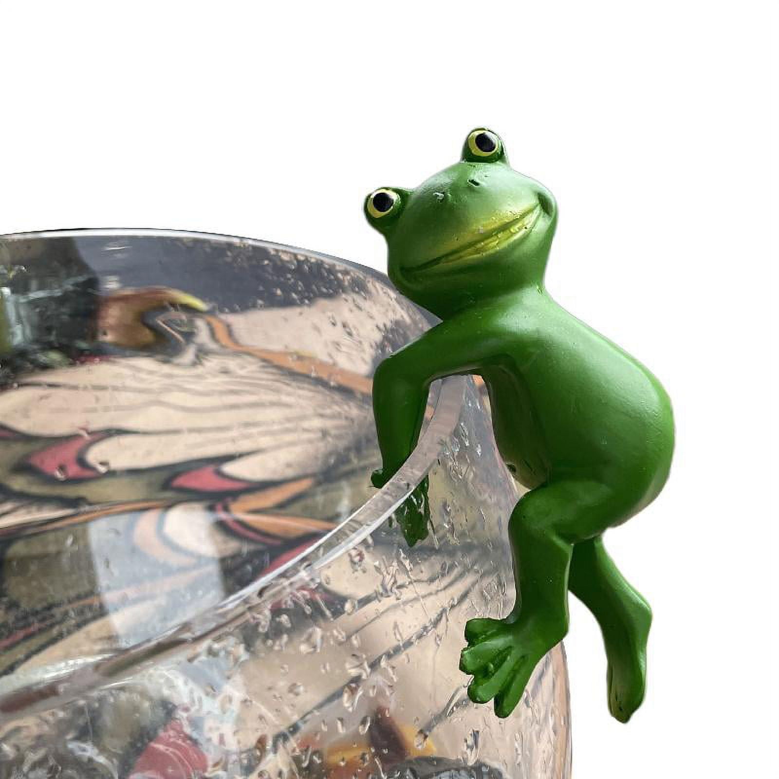 XINYTEC Simulation Frog/Rabbit Statue Resin Hanging Animal Figurine ...