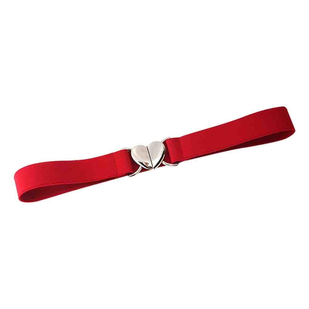 XINYUAN Women Stretch Narrow Waist Belt Elastic Belt Love Heart ...